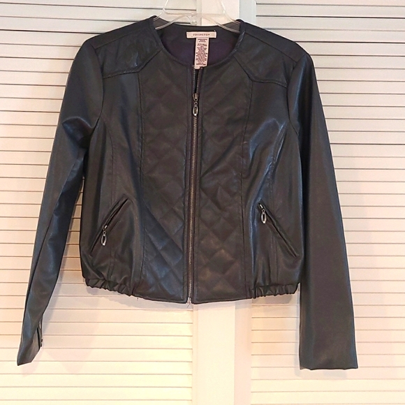 Covington | Jackets & Coats | Faux Leather Jacket Size M Gray By ...